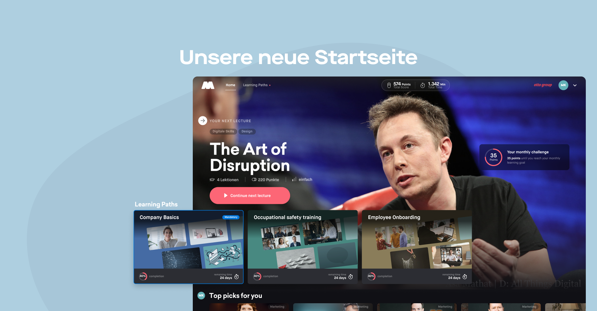 Masterplan Tutorials: Unsere neue Startseite